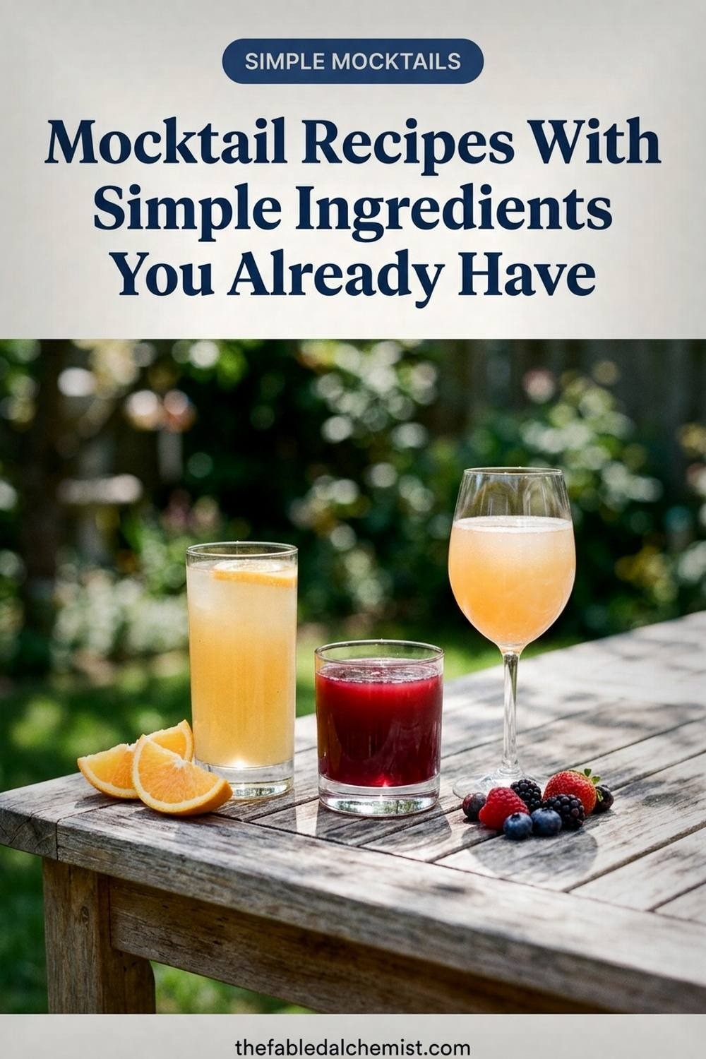 Mocktail Recipes with Simple Ingredients | The Fabled Alchemist
